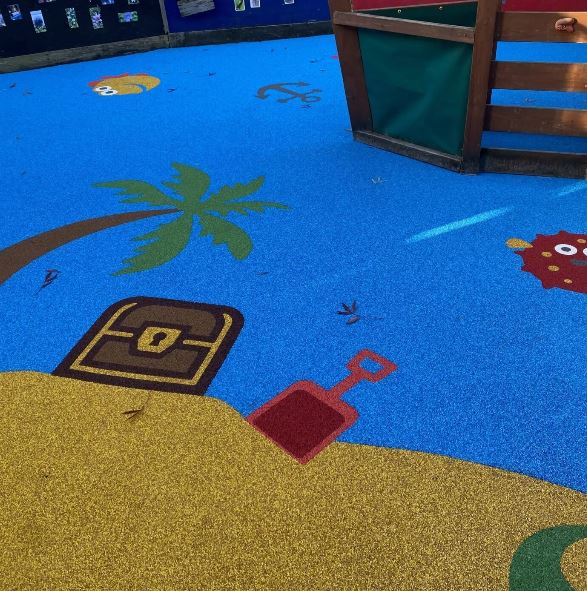 TRIP TO THE BEACH - Clam Shell 2D Wet Pour Graphics – GB Sport & Leisure